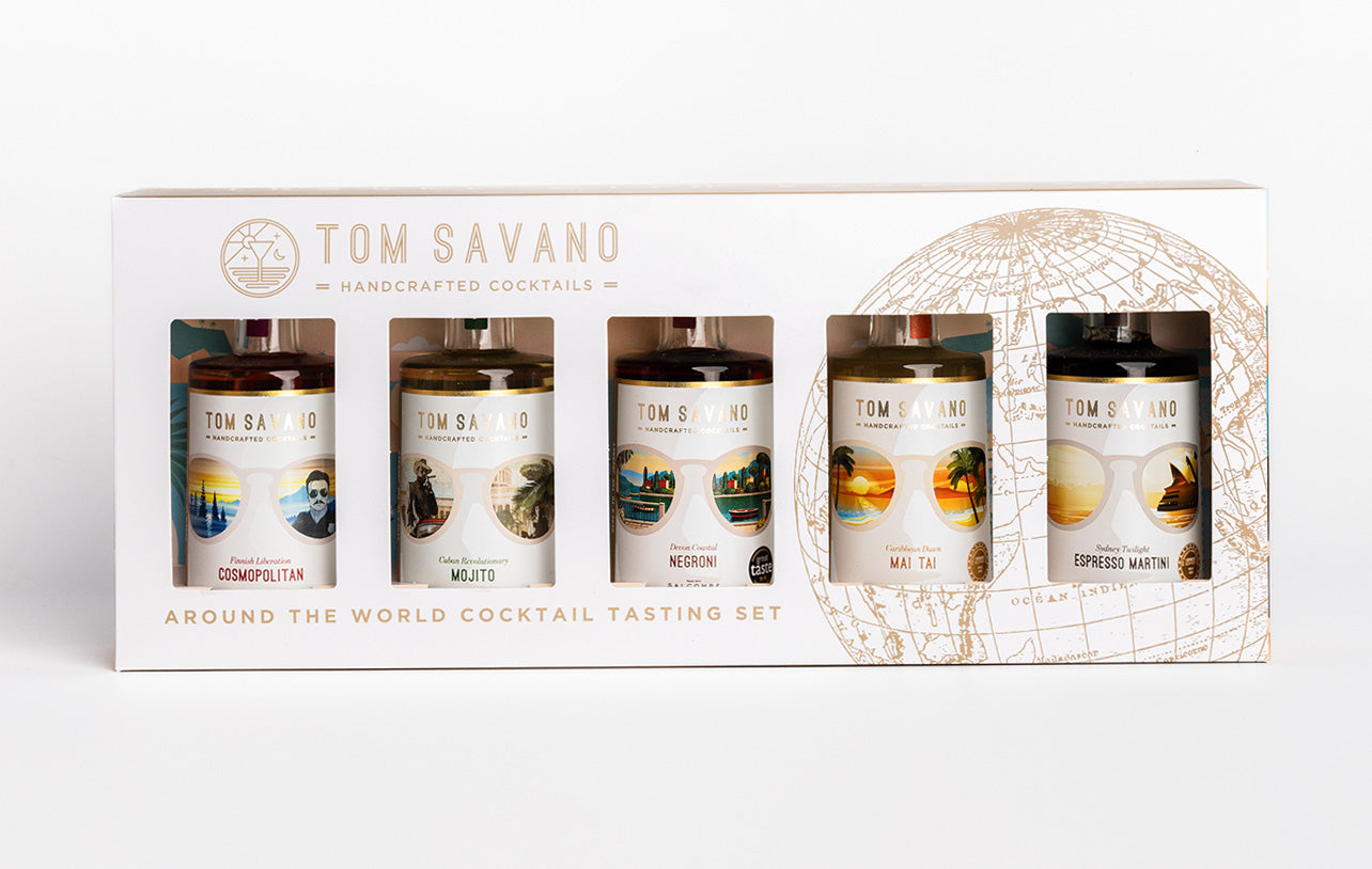 Around the world tasting set – Tom Savano Cocktails