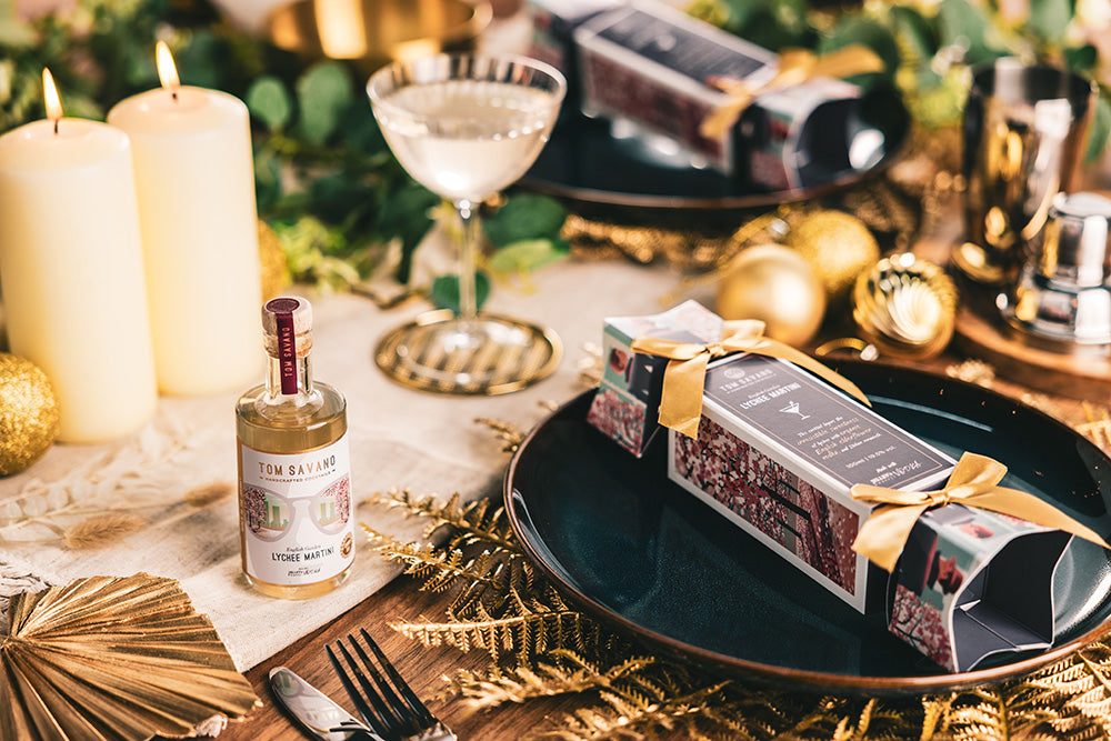 Lychee Martini Christmas Cracker – Tom Savano Cocktails